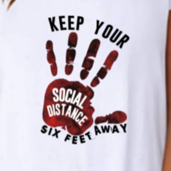 Tops | Covid 19 Social Distancing Tshirt | Poshmark